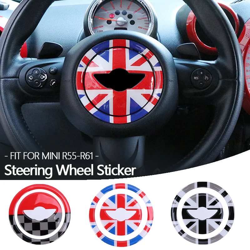 3D Epoxy Resin Steering Wheel Sticker For MINI COOPER R55 R56 R57 R58 ...