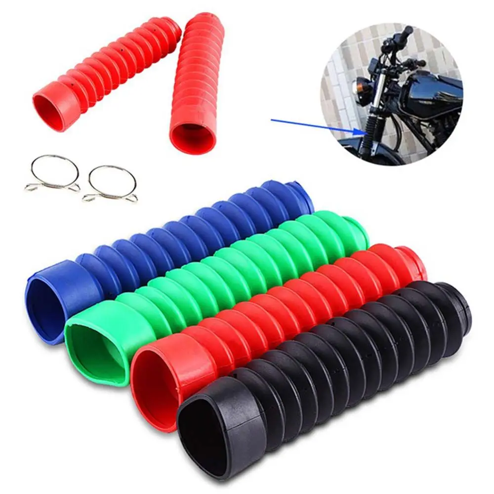 With-Iron-Ring-Gators-Gaiters-Shock-Dust-Guard-Front-Fork-Boot-Cover ...