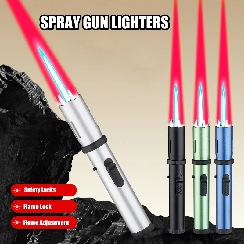 Strong-Flame-Gun-Lighter-Creative-Modelling-Torch-Adjustable-Flame-Size ...