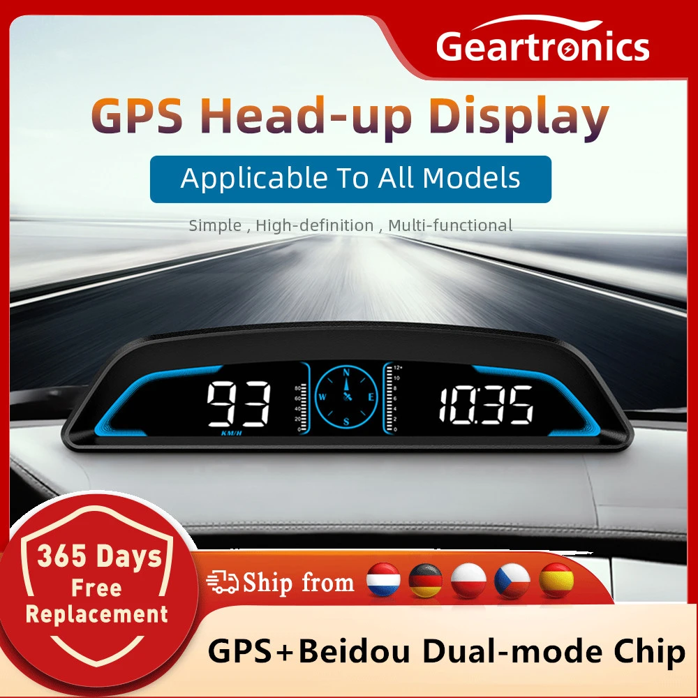 Auto HUD Head Up Display GPS Car Hud Speedometer Car Projetor With ...