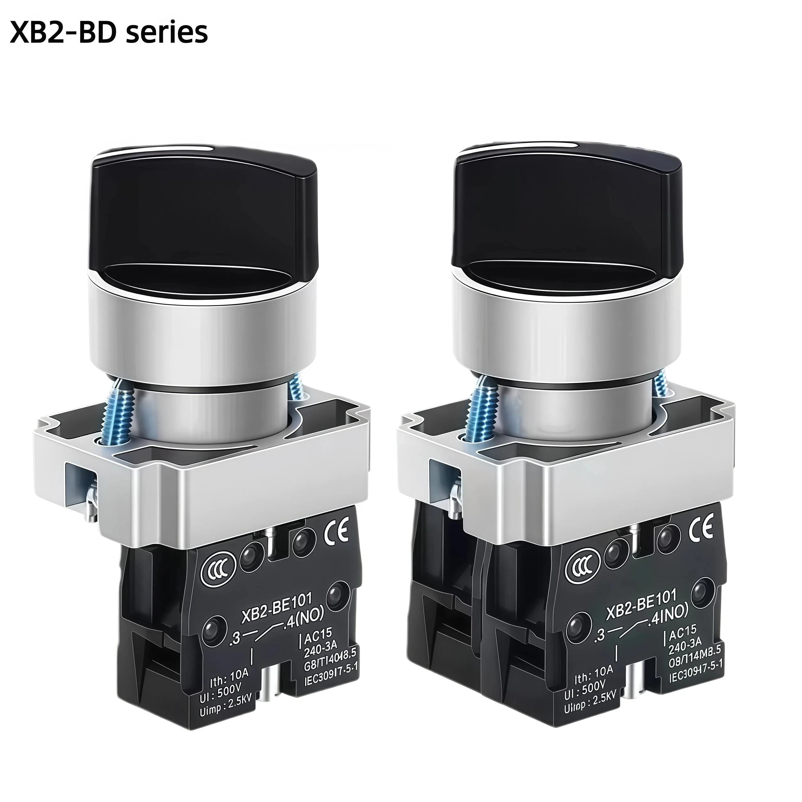 22mm XB2 Rotary Push Button Switch Knob BD21/25/33/41/45/53 Selector ...