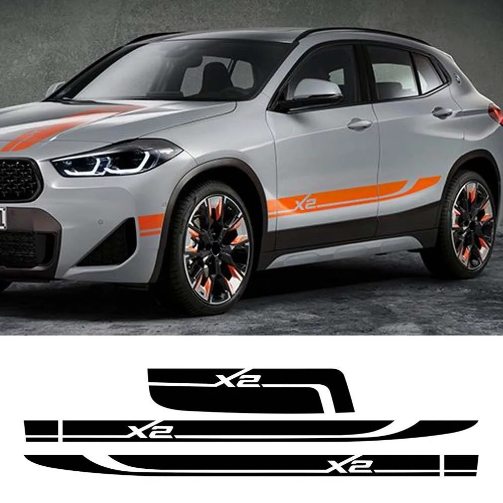 3Pcs-Side-Skirts-Car-Bonnet-Hood-Stripe-Rocker-Panel-Body-Side-Decals ...