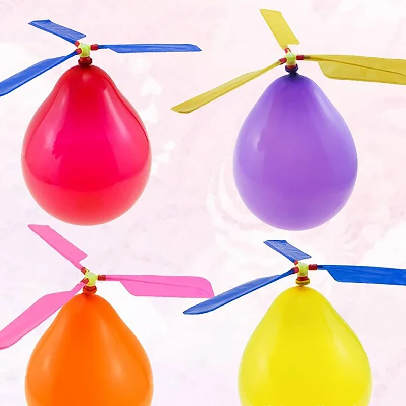 Helicopter Balloon Portable Outdoor Playing Flying Balloon Toy Birthday ...