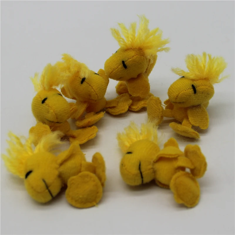 6piece 4CM very small size Cute Snoopy The Peanuts Snoopy Woodstock ...