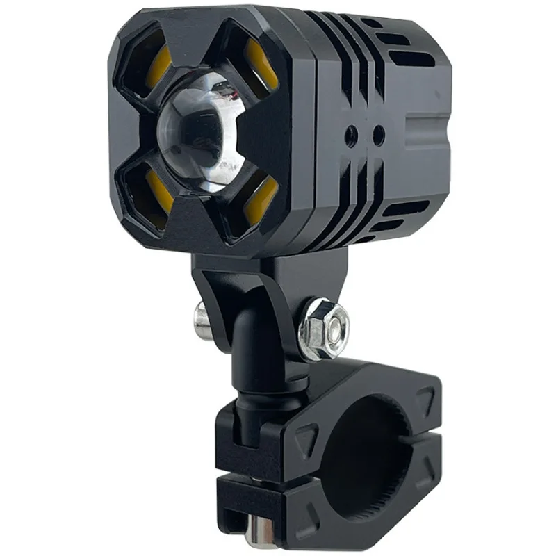 Motorcycle-LED-Headlight-Mounting-Bracket-Angle-Adjustable-Bumper ...