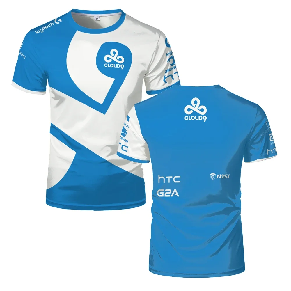 Men's Summer E-sports C9 Team Uniform T-shirt Competition Sports Jersey ...