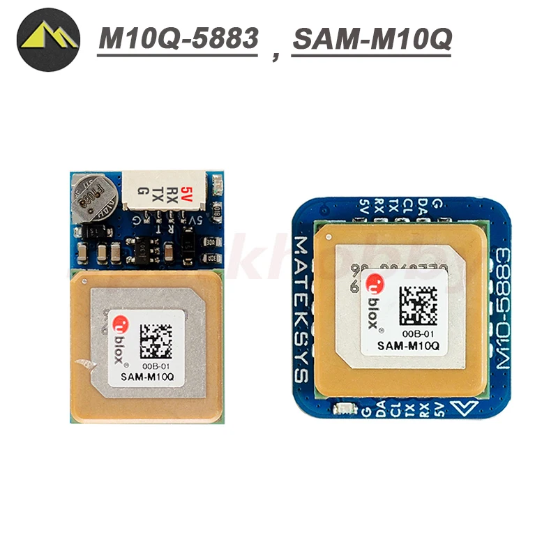 Matek 시스템 GNSS Ublox SAM-M10Q, GNSS Ublox & COMPASS M10Q-5883 GPS 모듈 ...