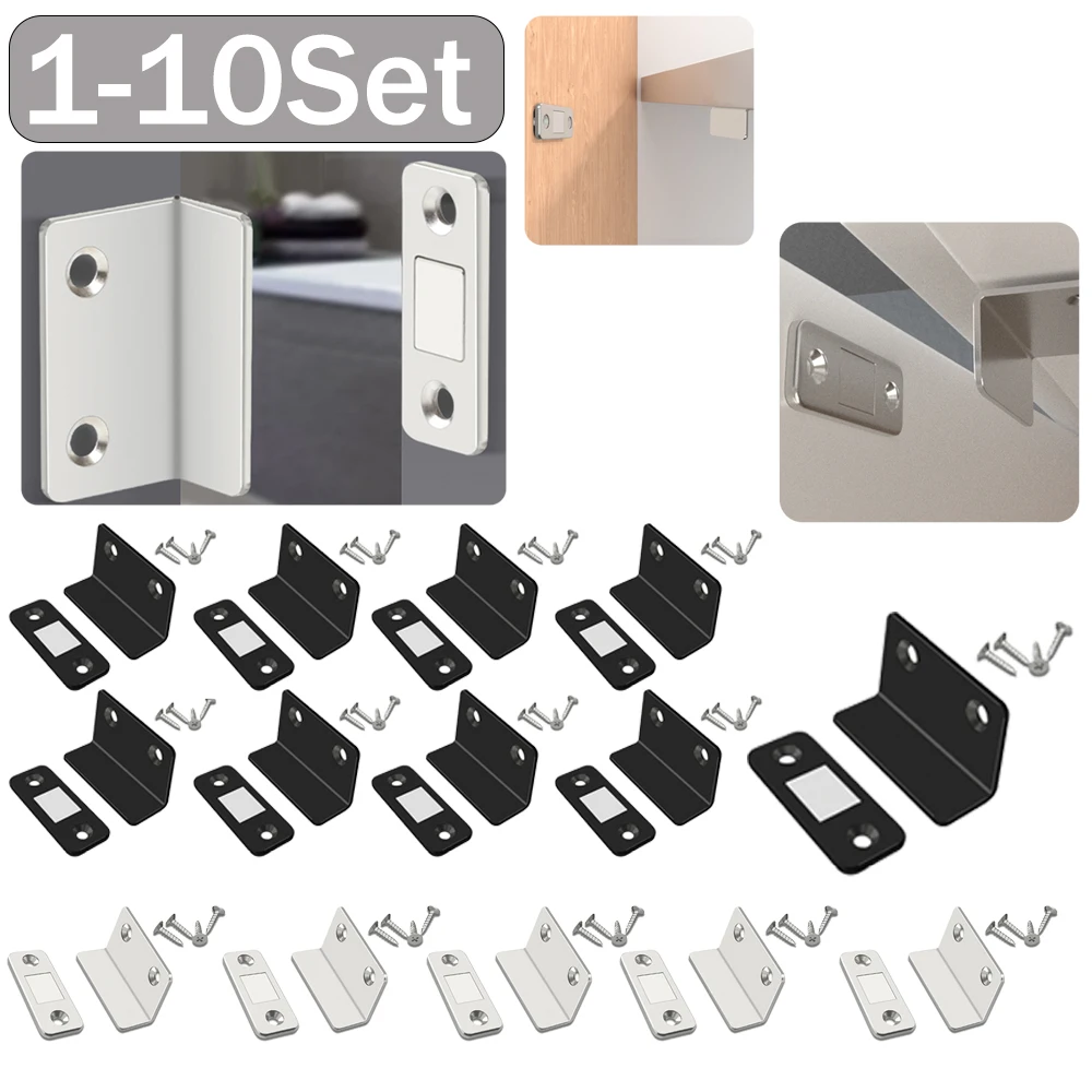 1-10Set-Strong-Magnetic-Cabinet-Catches-Magnet-Door-Stops-Hidden-Door ...