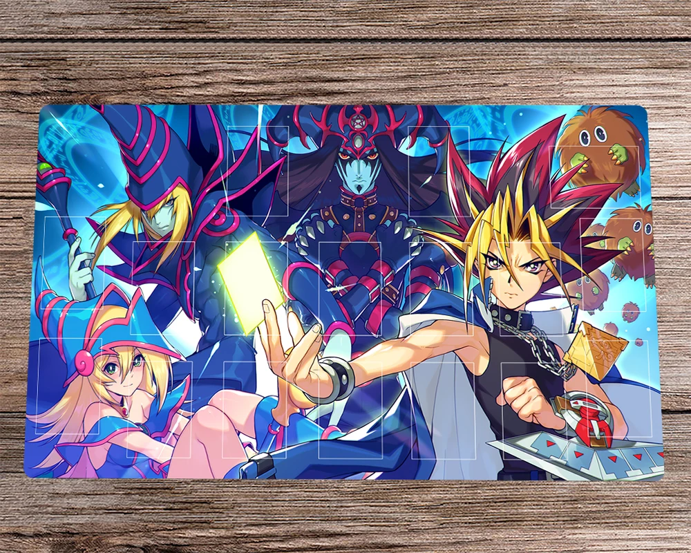YuGiOh Playmat Dark Magician Girl & Muto Yugi TCG CCG Mat Card Game Mat ...