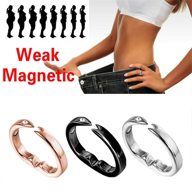 Fashion-Inlaid-Zircon-Irregular-Weight-Loss-Magnetic-Health-Rings-for ...