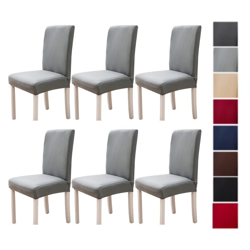 Cheap-Solid-Color-Chair-Covers-Kitchen-Dining-Elastic-Chair-Slipcover ...