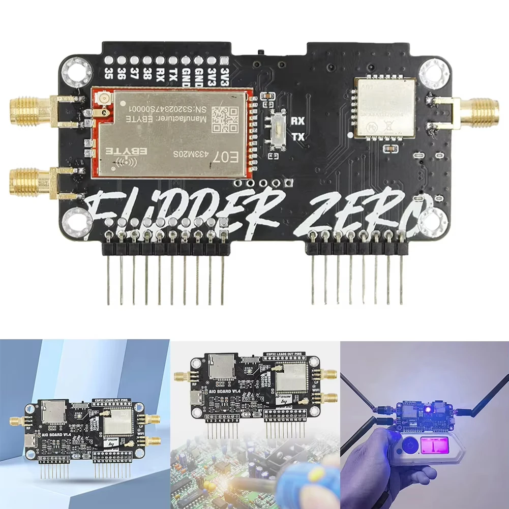3 in 1 2.4G Module Expansion Board WiFi NRF24+ESP32 High Gain CC1101 ...