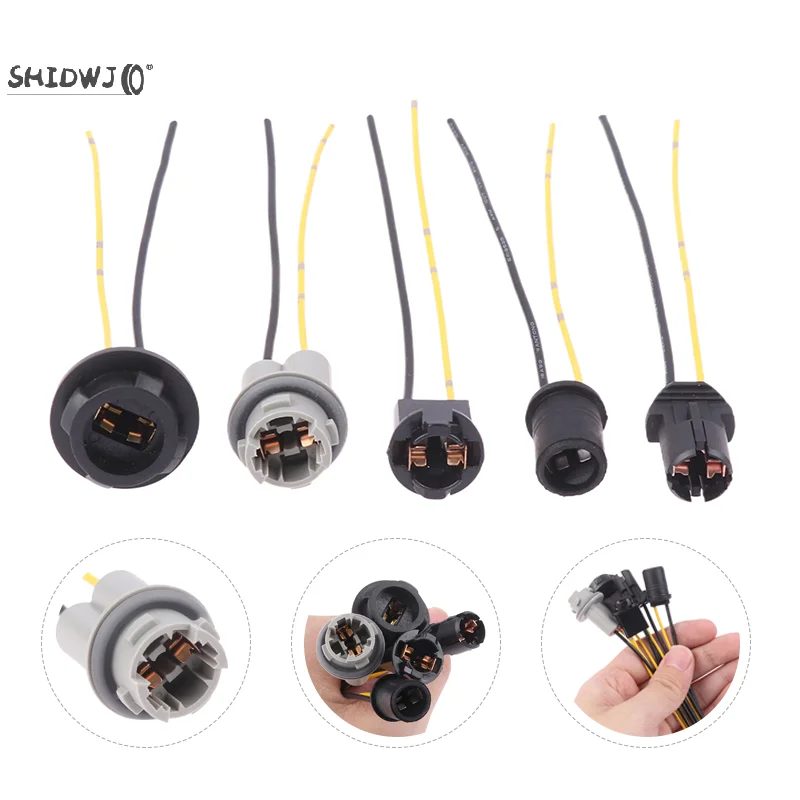 2pcs-T10-T13-T15-Soft-Bulb-Holder-Adapters-Cable-LED-Bulb-Connector ...