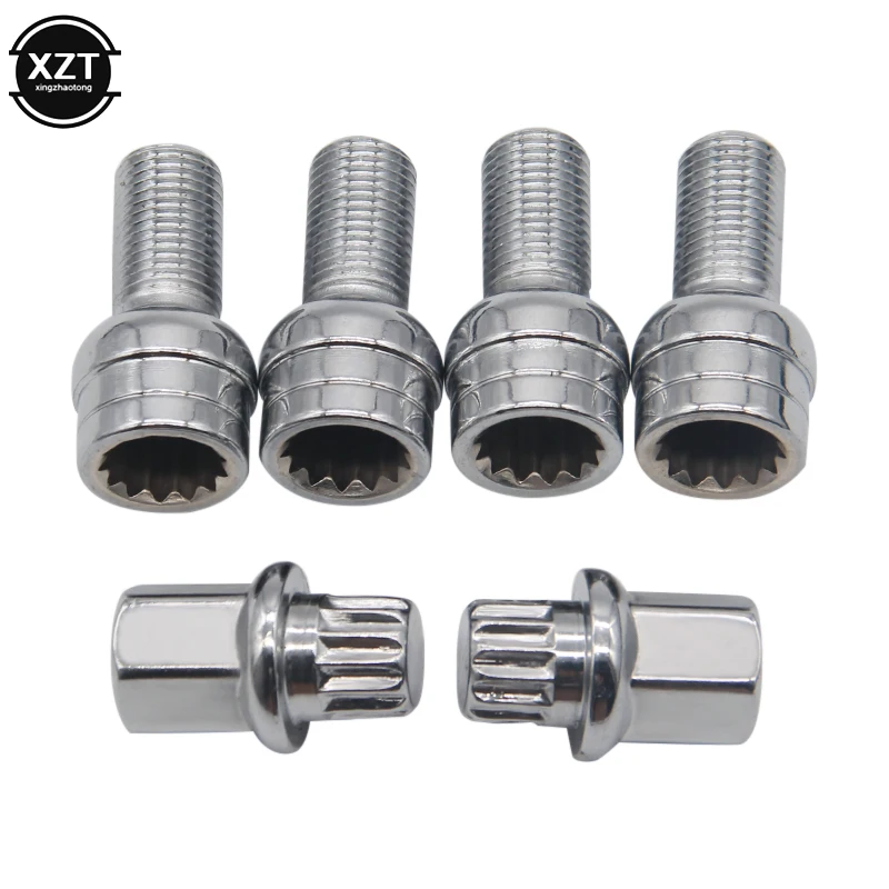 Car-Stying-Chrome-Anti-theft-Wheel-Screw-Bolt-Lock-Nut-Key-Adapter ...