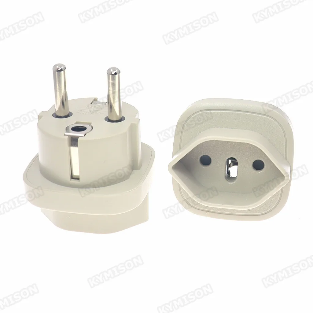 EU-Schuko-Plug-Travel-Charger-Adapter-Convert-Italy-Brazil-Swiss-to ...