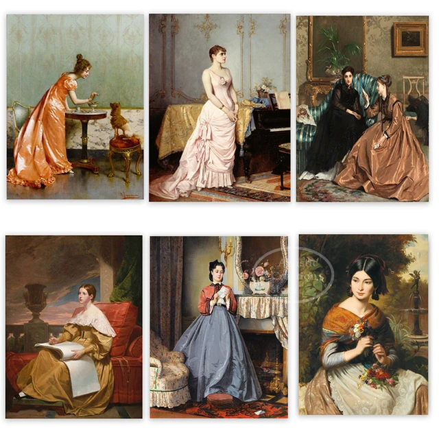 Classic Paintings Of Women Dress