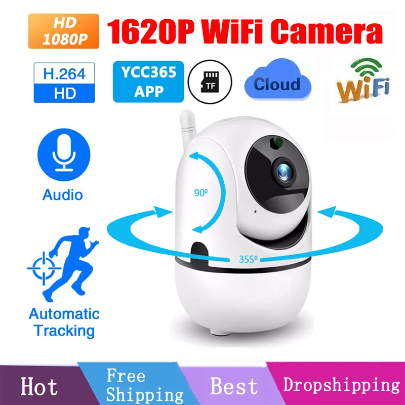 Cam-ra-IP-de-surveillance-int-rieure-sans-fil-suivi-automatique-vision-nocturne-s-curit ...