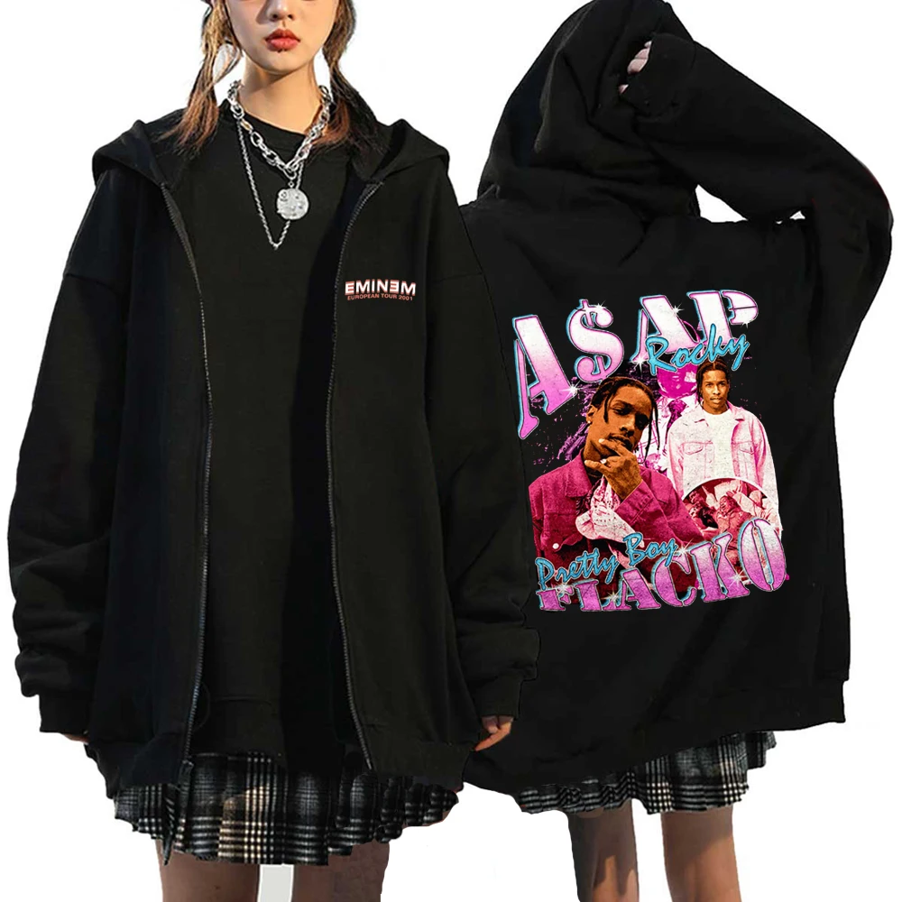 Eminem-Sudadera-con-capucha-de-rapero-chaqueta-con-cremallera-Tupac ...