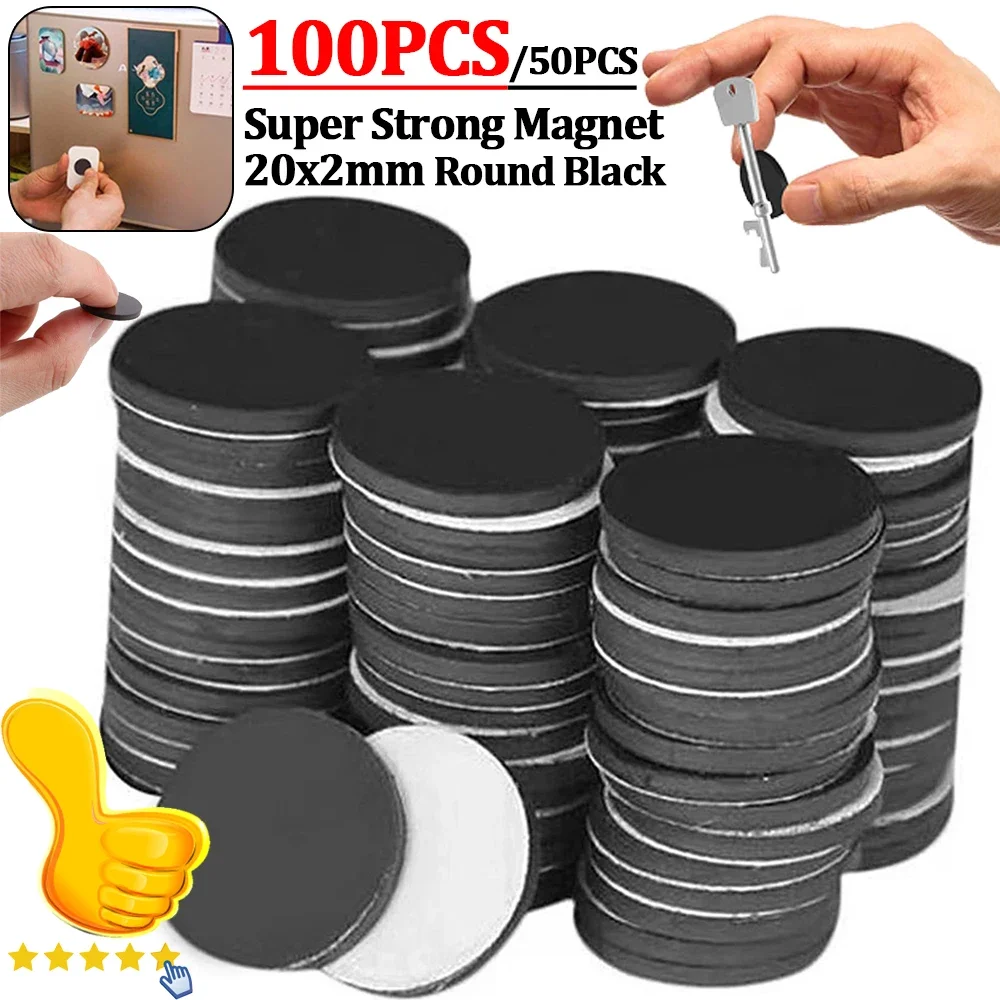 50-100pcs-DIY-Flexible-Magnetic-Dot-with-Adhesive-Backing-Rubber-Soft ...