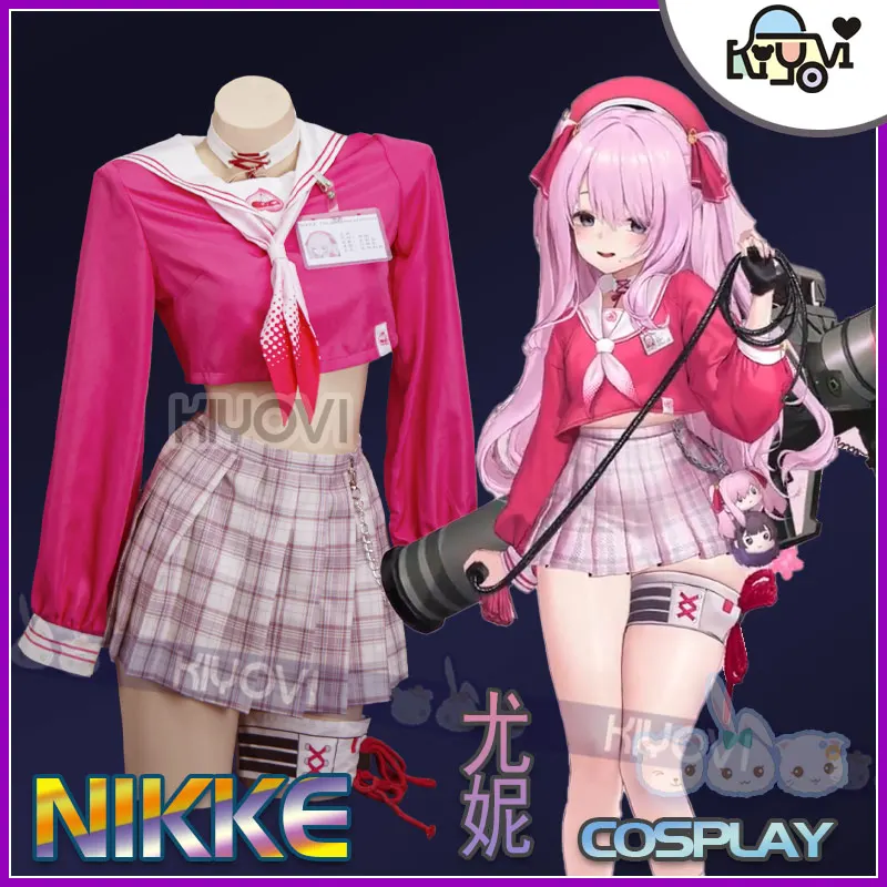 NIKKE：The Goddess of Victory Youni Cosplay Costume Dress Girl Lovely JK ...