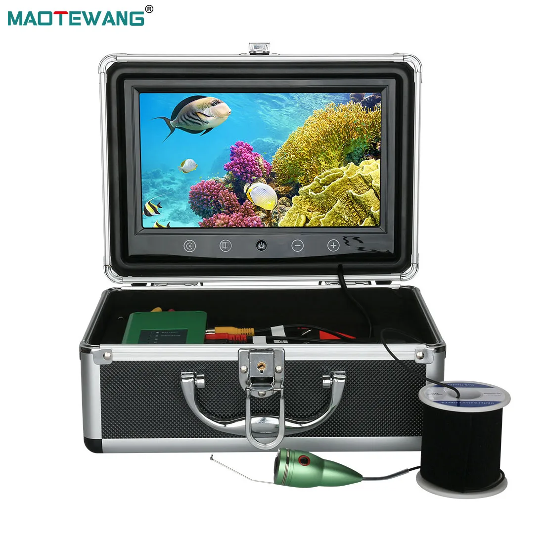 Fish-Finder-9-Touch-Screen-White-LED-Night-Vision-with-Remote-Control ...