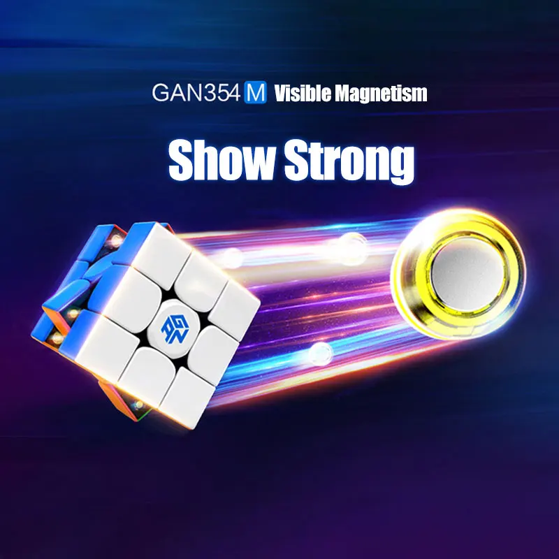 GAN-354M-V2-Cube-3x3-Professional-Speed-354-M-Stickerless-3x3-Speed ...