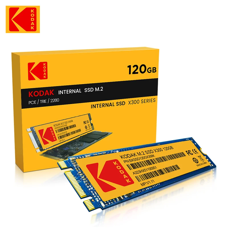 Kodak SSD SATA para computador e laptop, X300, M.2, 120GB, HDD, M2 ...
