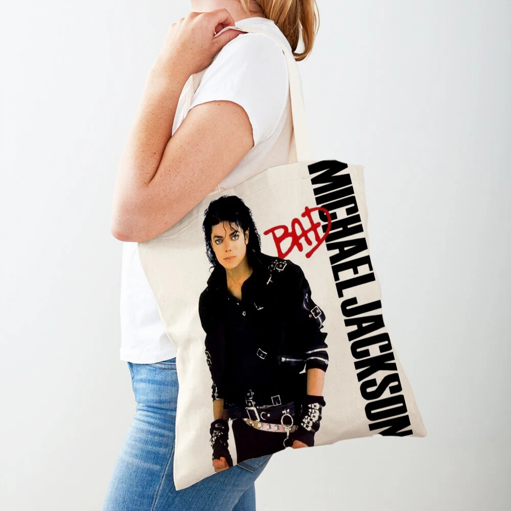 Michael-Jackson-Shopping-Bag-Double-Print-Shopper-Supermarket-Bags ...