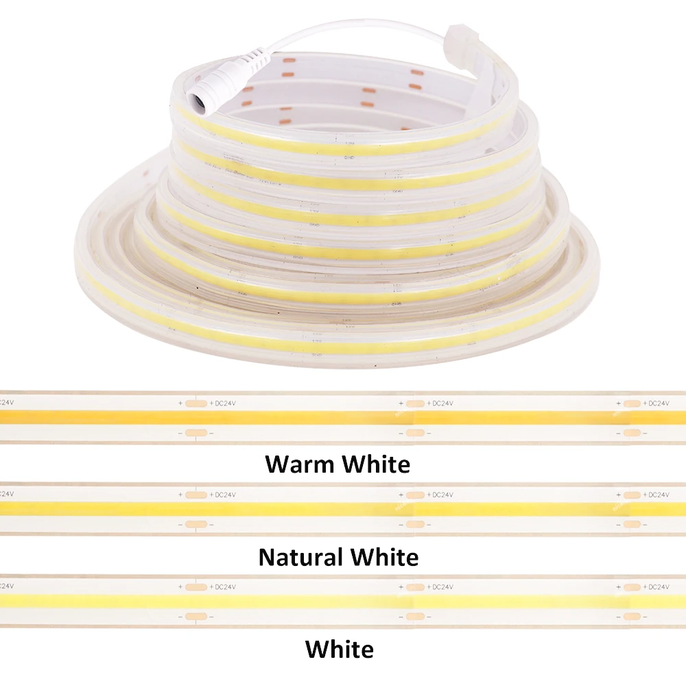 Cob Led Strip Light Waterproof | Led Strips 24v Ip68 Waterproof - 12v/ 24v Led Strip - Aliexpress
