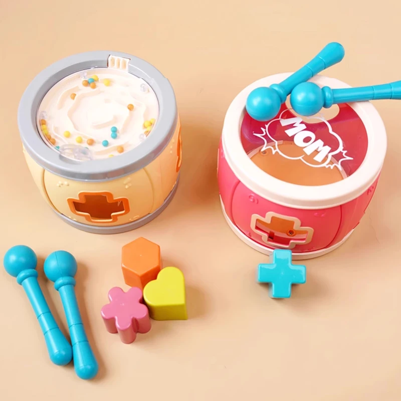 Baby Drum Colorful Rolling Drum Musical Instrument Toy Toddler ...