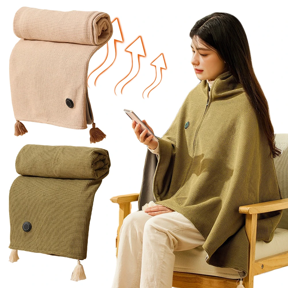 Wearable-USB-Electric-Heated-Blanket-Heating-Electric-Blanket-Shawl ...