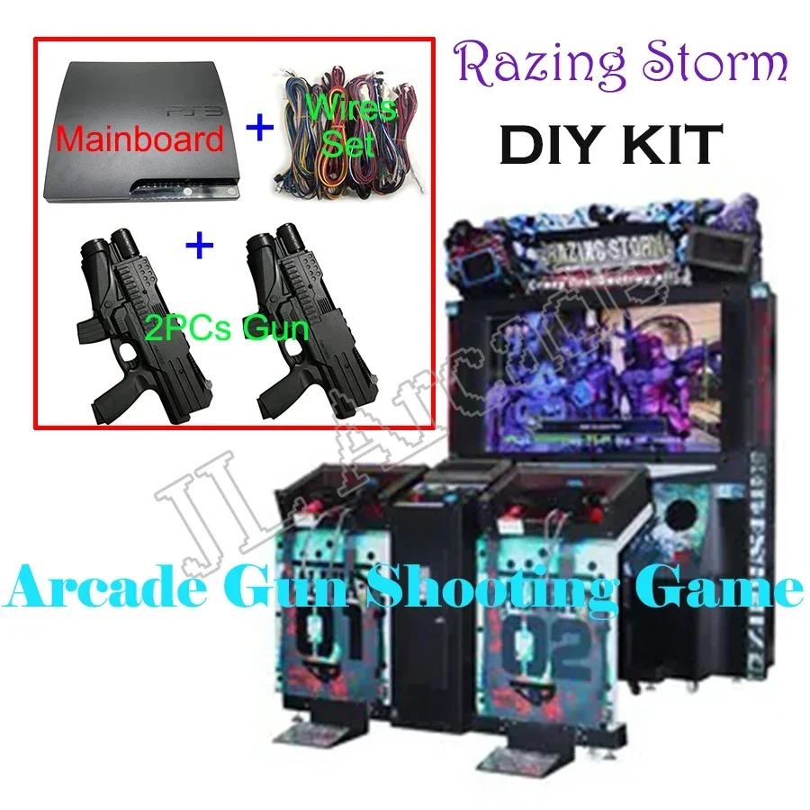 Arcade-Razing-Storm-Shooting-Gun-placa-base-usada-para-KIT-de-bricolaje ...