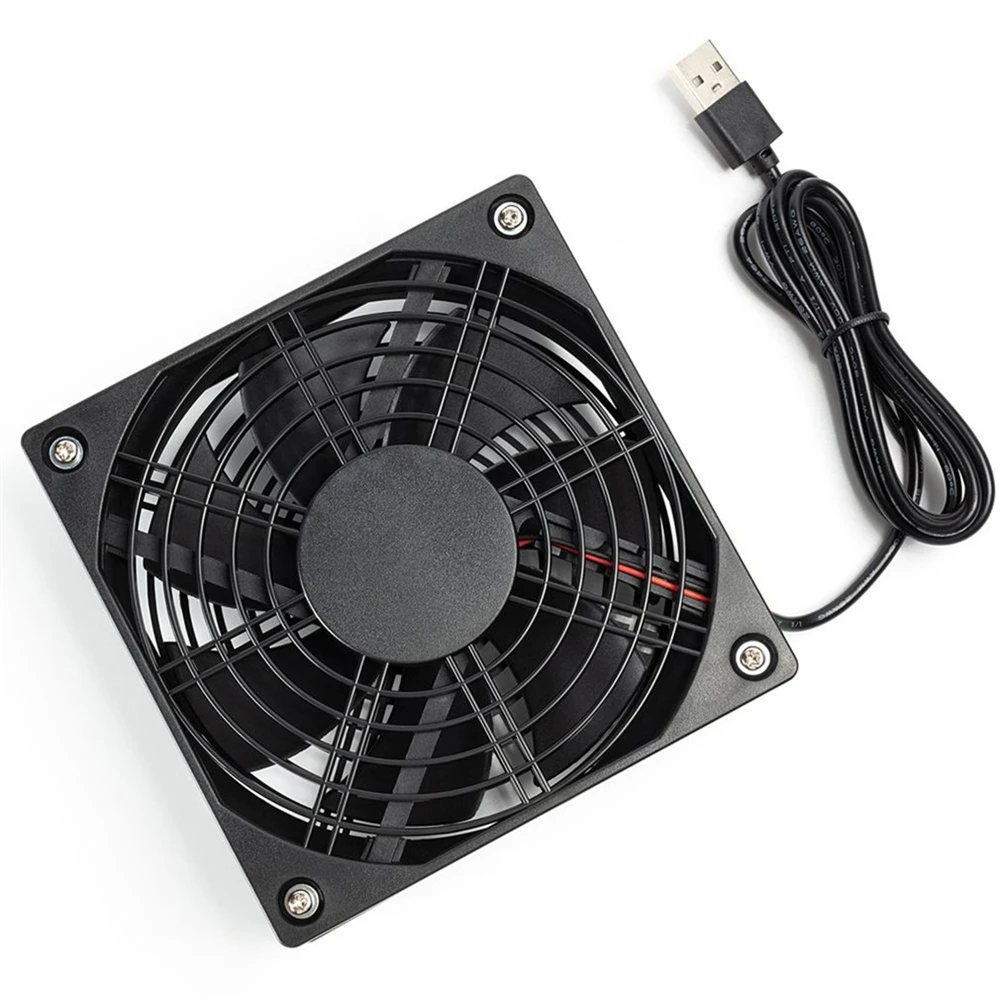 Router fan DIY PC Cooler TV Box Wireless Cooling Silent Quiet DC 5V USB ...