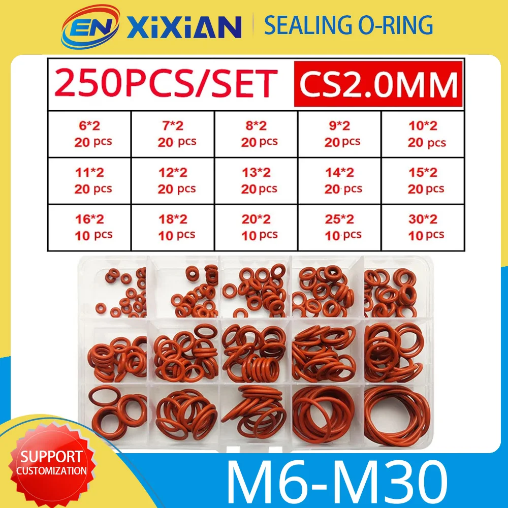 Silicone-O-ring-Washer-Sets-Sealing-Gaskets-O-Ring-Waterproof-Oil ...