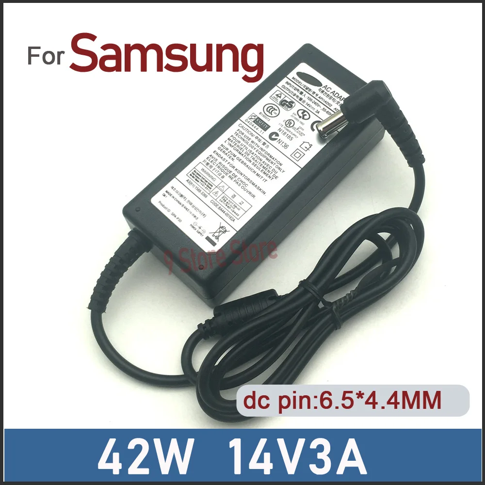 Charger 14V 3A 42W Power Supply AC DC Adapter for Samsung SyncMaster 15 ...