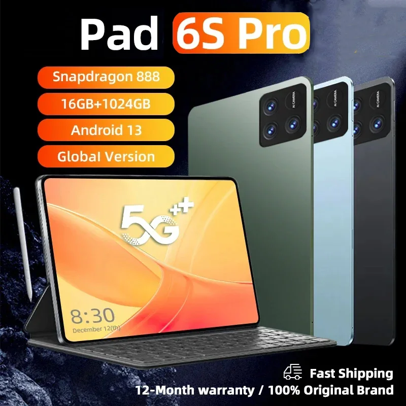 Tableta-PC-Original-Pad-6S-Pro-versi-n-Global-HD-4K-Android-2024 ...