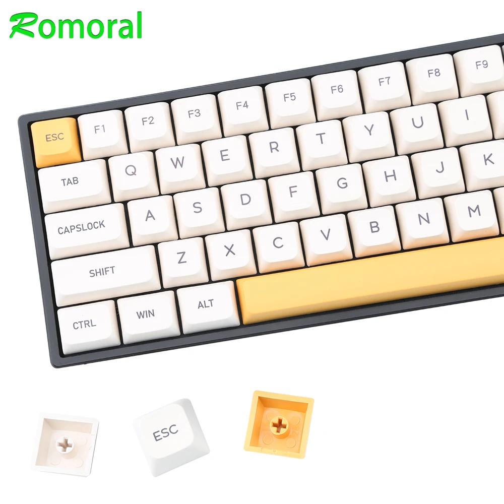 PBT-XDA-Profile-Keycaps-140-Key-Honey-Milk-Key-Caps-Korean-English-Key ...