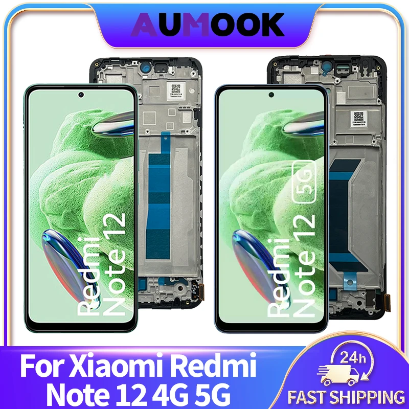 LCD-Display-For-Xiaomi-Redmi-Note-12-4G-5G-Touch-Screen-Digitizer-Panel ...
