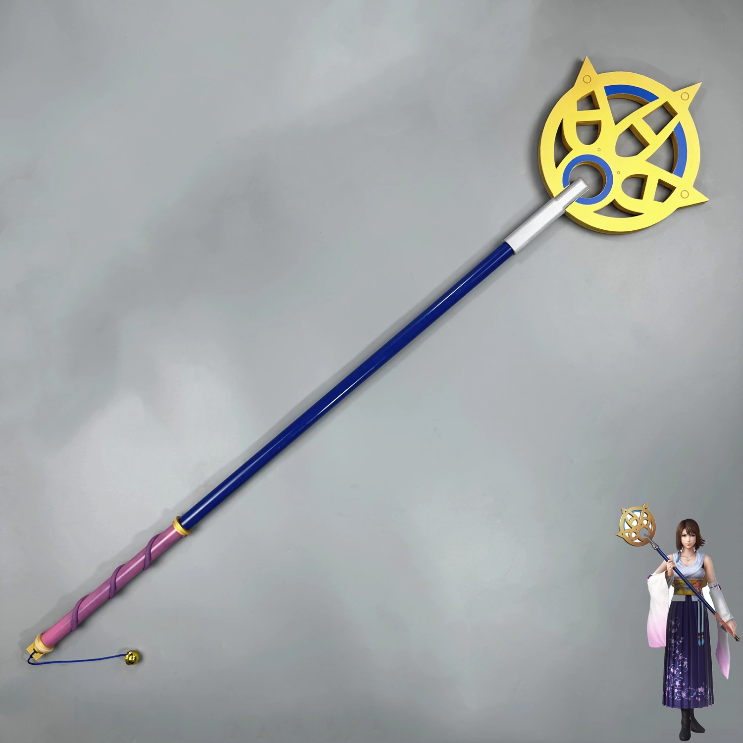 Game Final Fantasy Ⅹ FFX YUNA Cosplay Weapons Props Length 140cm ...