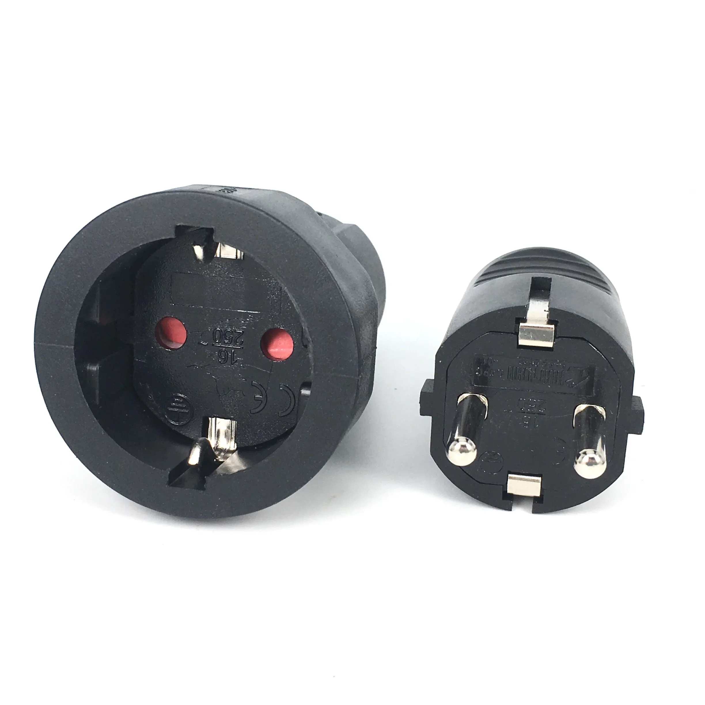 Black-PVC-16A-250V-EU-power-cord-male-female-wiring-plug-detachable-assembly-electric-plug ...