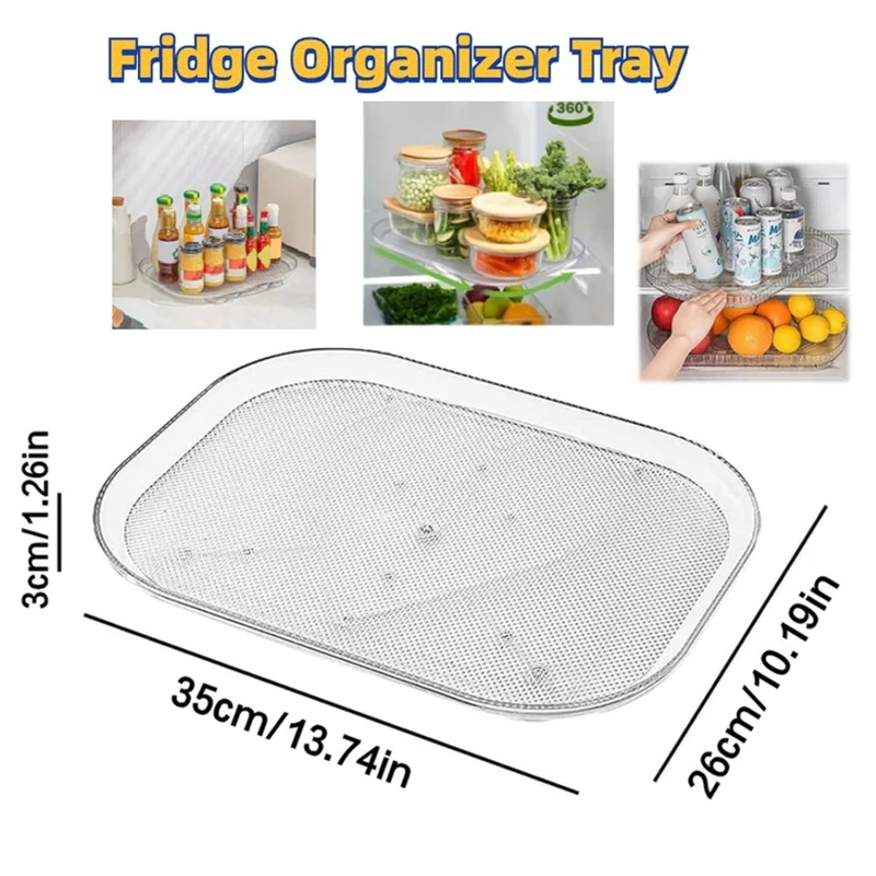 Turntable-Organizer-For-Refrigerator-360-Rotatable-Rectangle-Storage ...
