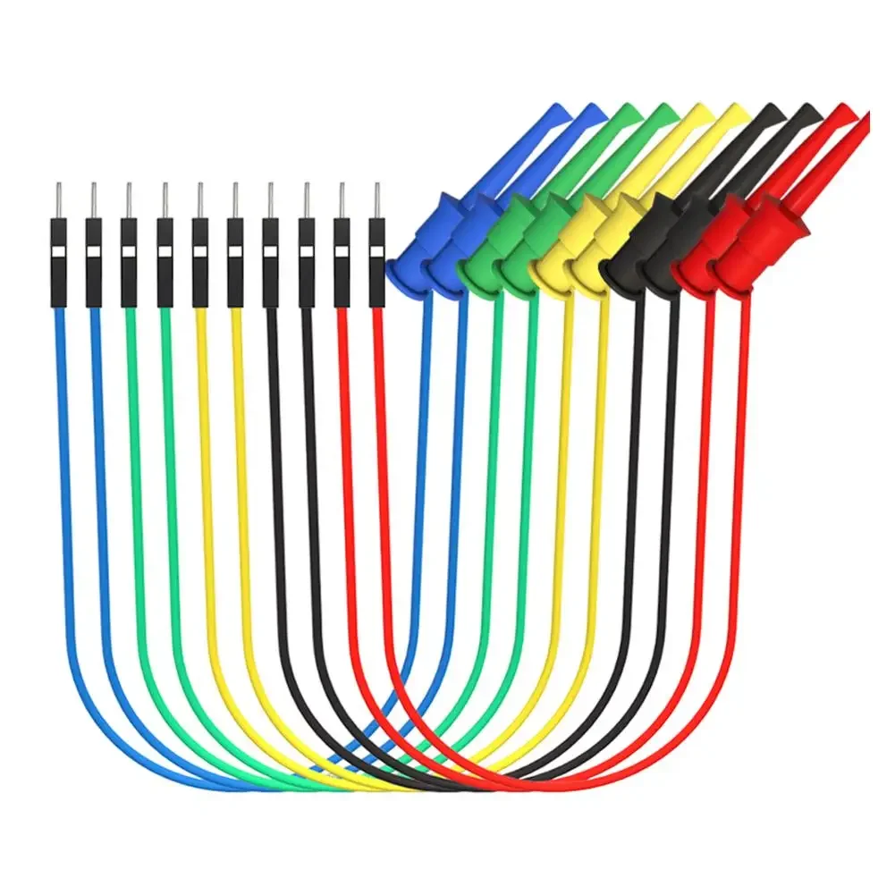 Test Line Breadboard Test Hook Clips Soft Silicone Test Leads Copper ...