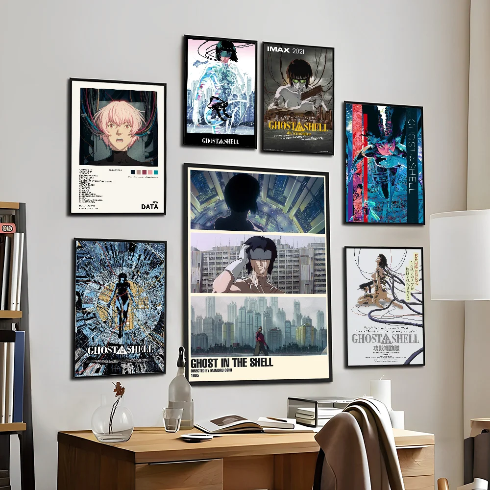 Japan Anime Ghost In The Shell Anime Posters Sticky HD Quality Wall Art ...