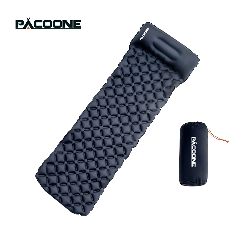 Pacoone Outdoor Camping Sleeping Pad Folding Sleep Mat Beach Inflat ...