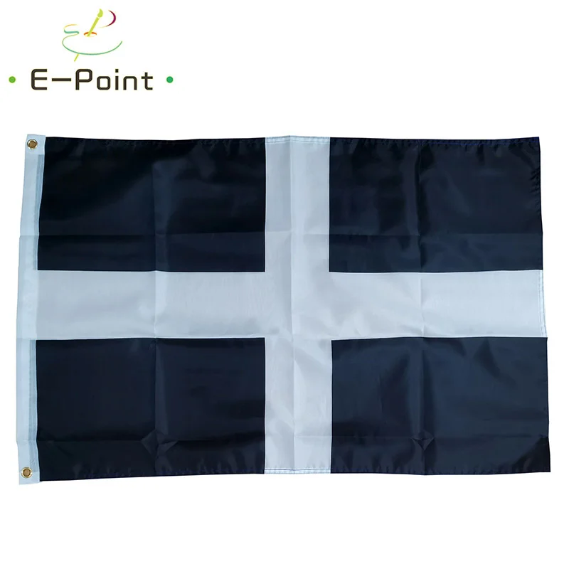 United-Kingdom-Cornwall-Flag-Saint-St-Piran-UK-2ft-3ft-60-90cm-3ft-5ft ...
