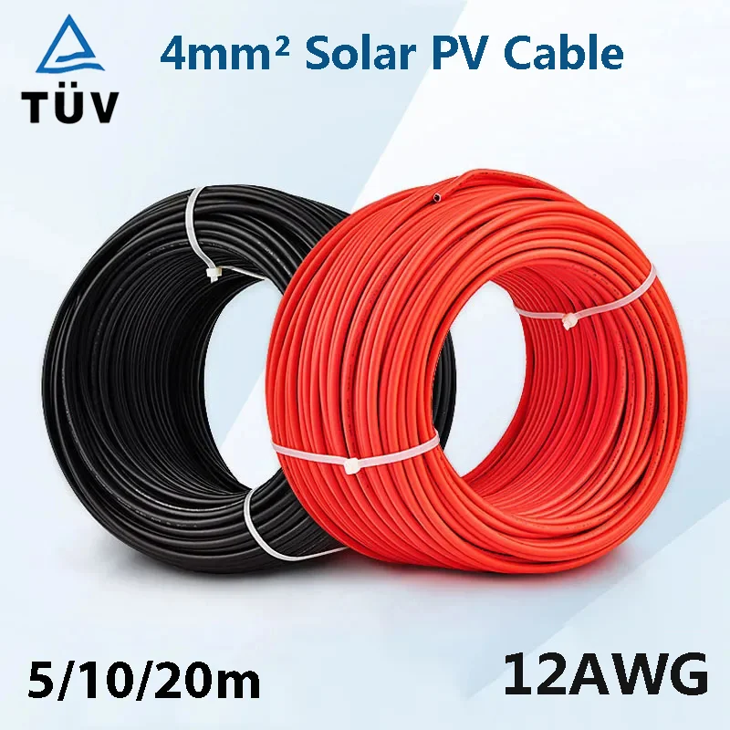 Solar Power Cable 4mm2 12AWG Wire PV Photovoltaic Cable TÜV TUV Cable ...