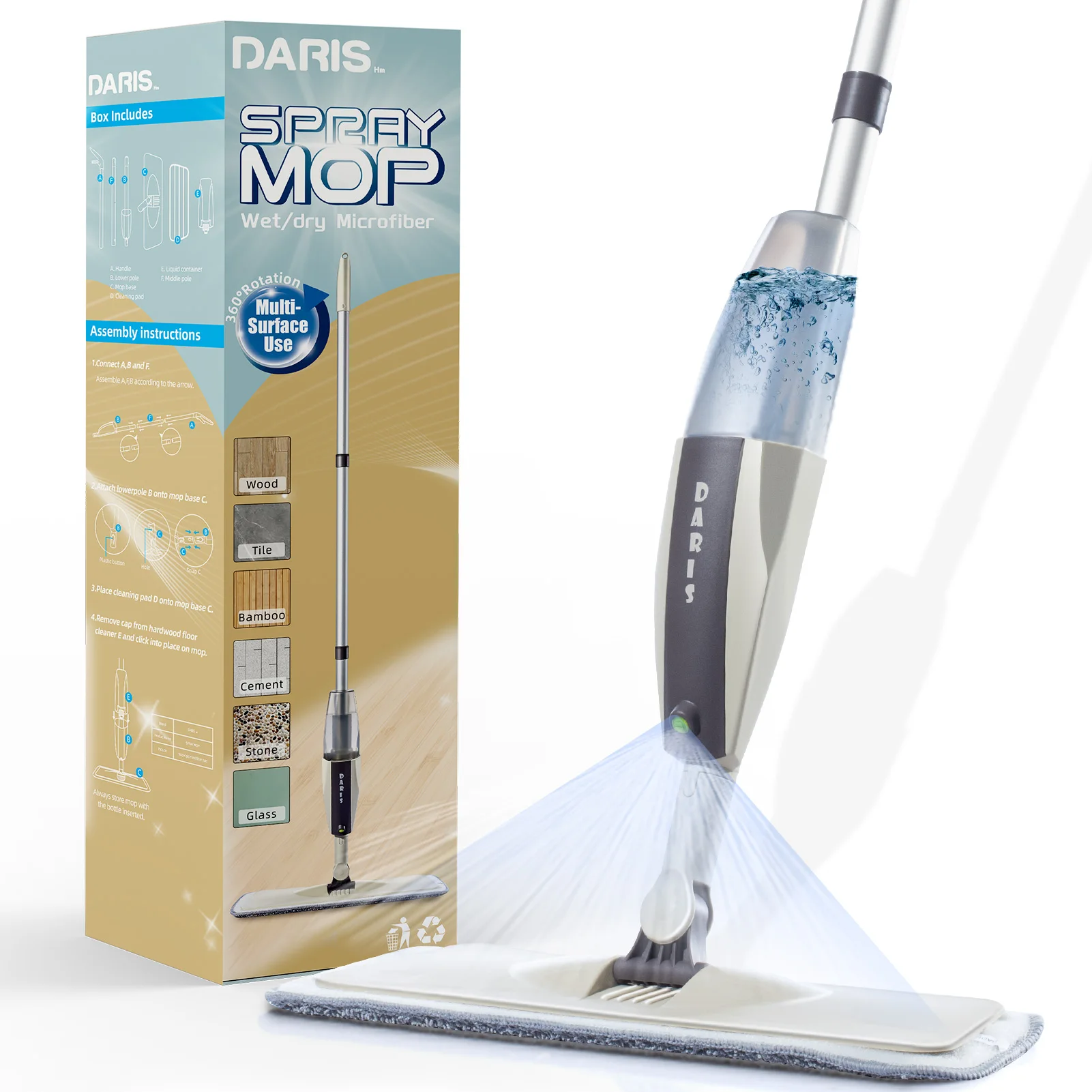 Spray-Mop-Broom-Set-Magic-Flat-Mops-for-Floor-Home-Cleaning-Tool-Brooms ...
