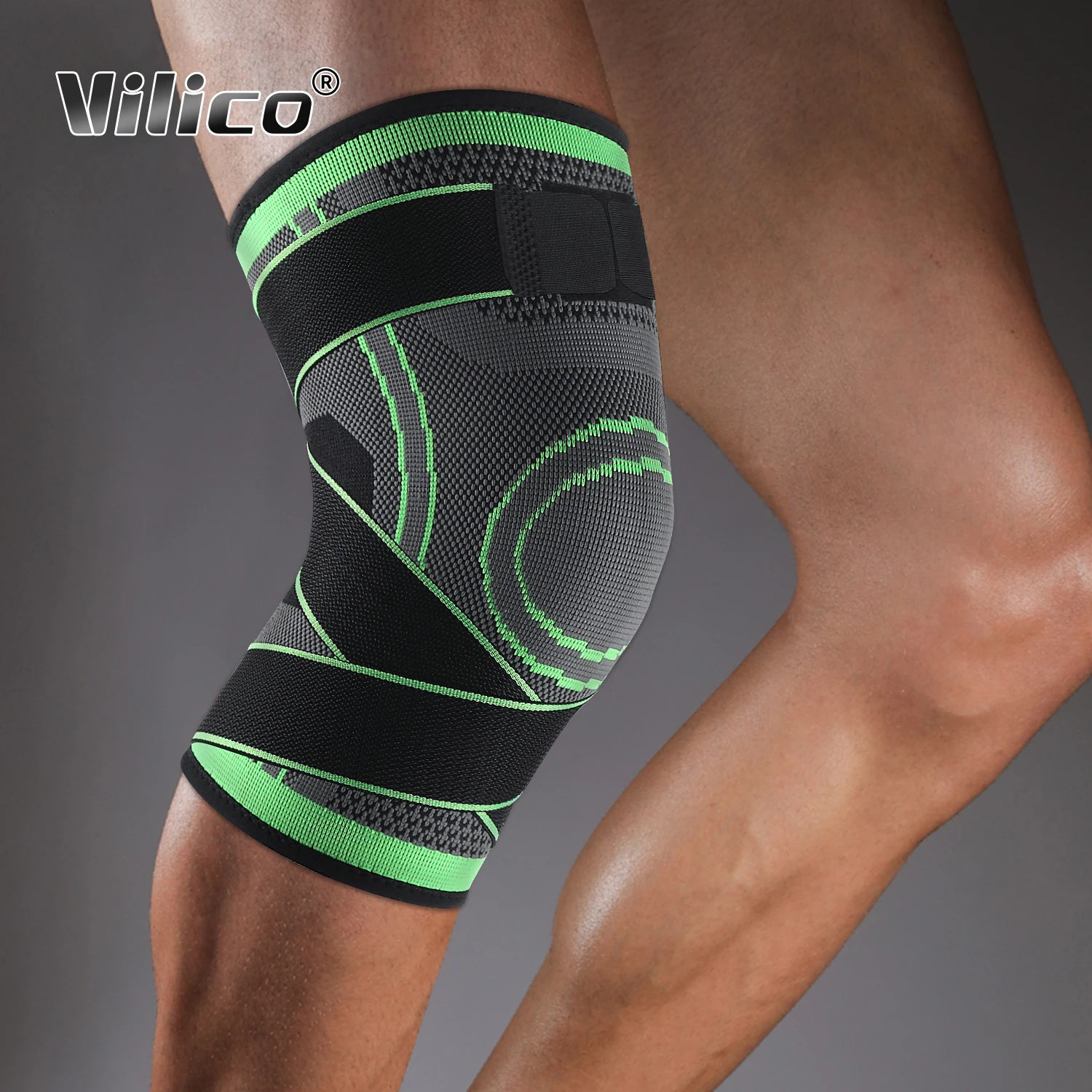 1-Piece-SPorts-Compression-Kneepad-Pressurized-Elastic-Knee-Pads ...