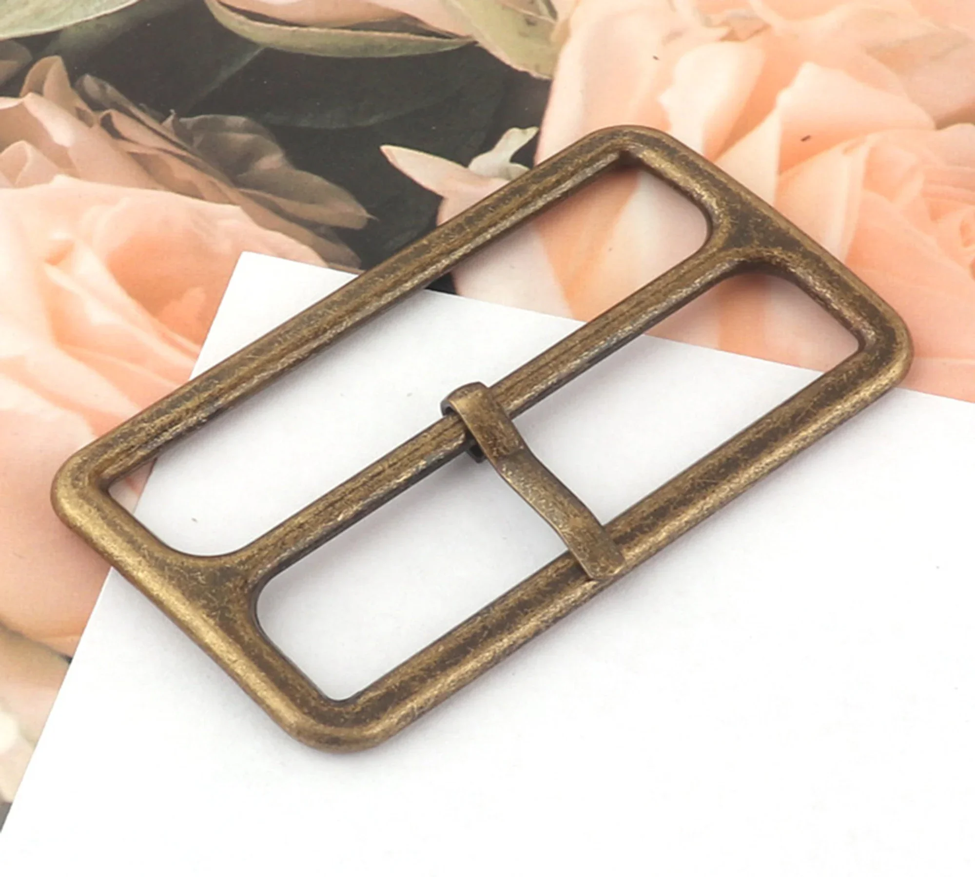 Atique Bronze Strap Buckle,2 inch Square Center Bar Buckles,Fasteners ...