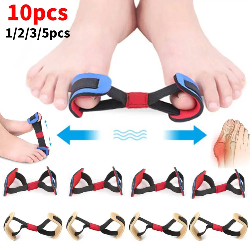 1-10PCS Hallux Valgus Corrector Belt Recovery Training Exerciser Strap ...